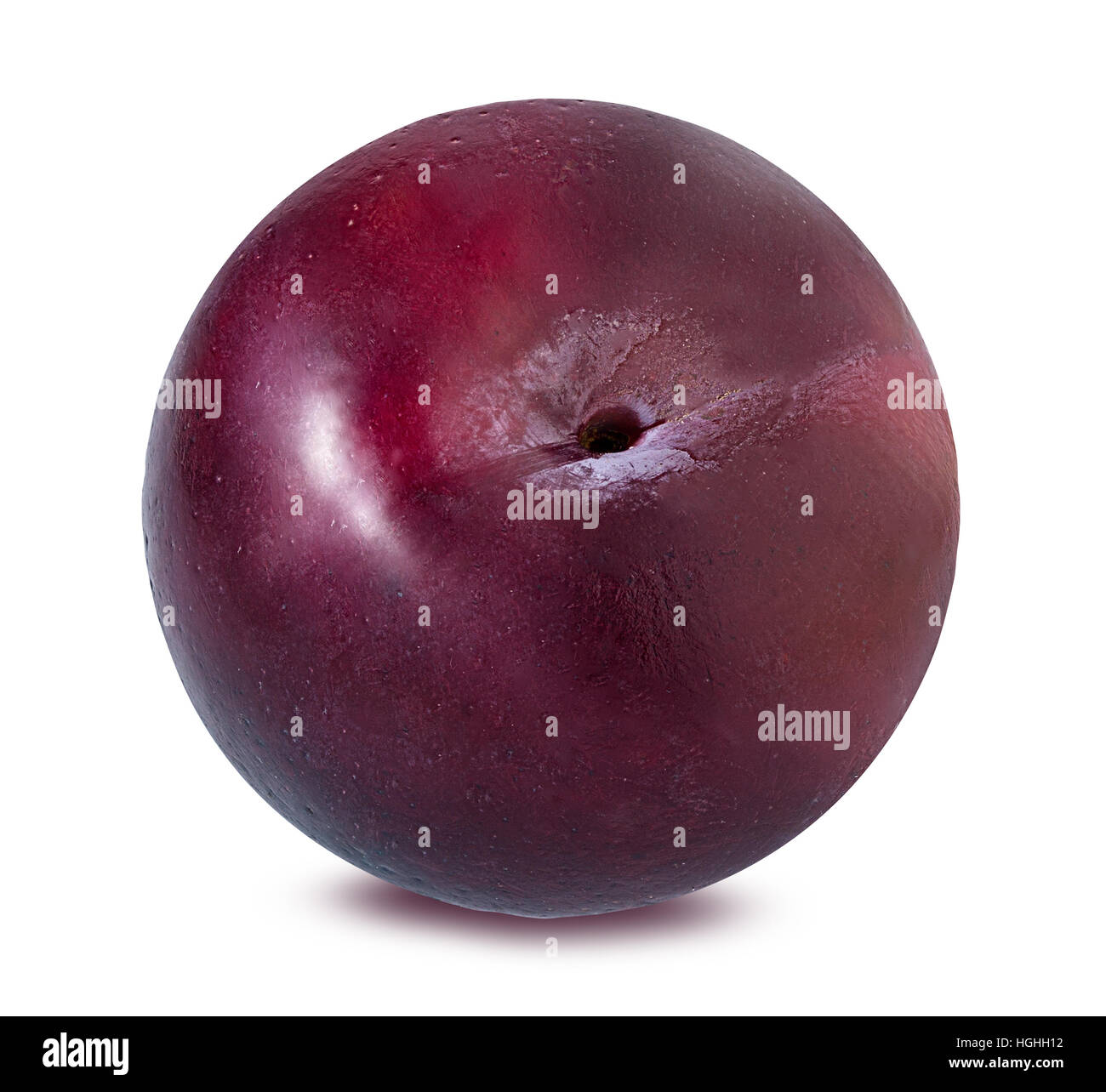 plum on a white background Stock Photo - Alamy
