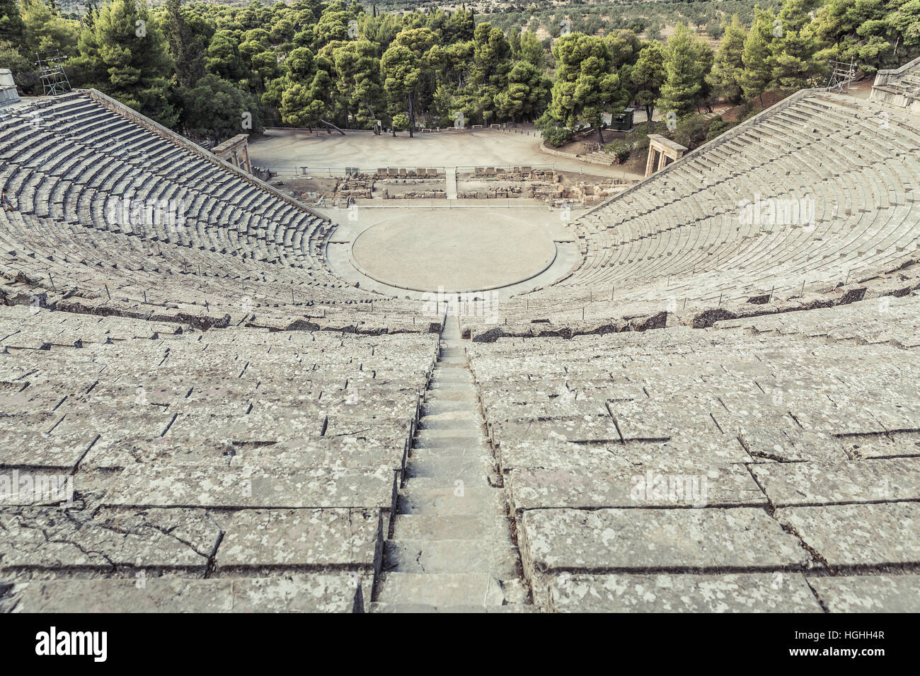 Epidaurus Theater In Greece Stock Photo - Alamy