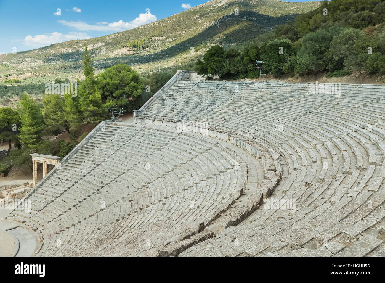 Epidaurus Theater In Greece Stock Photo - Alamy