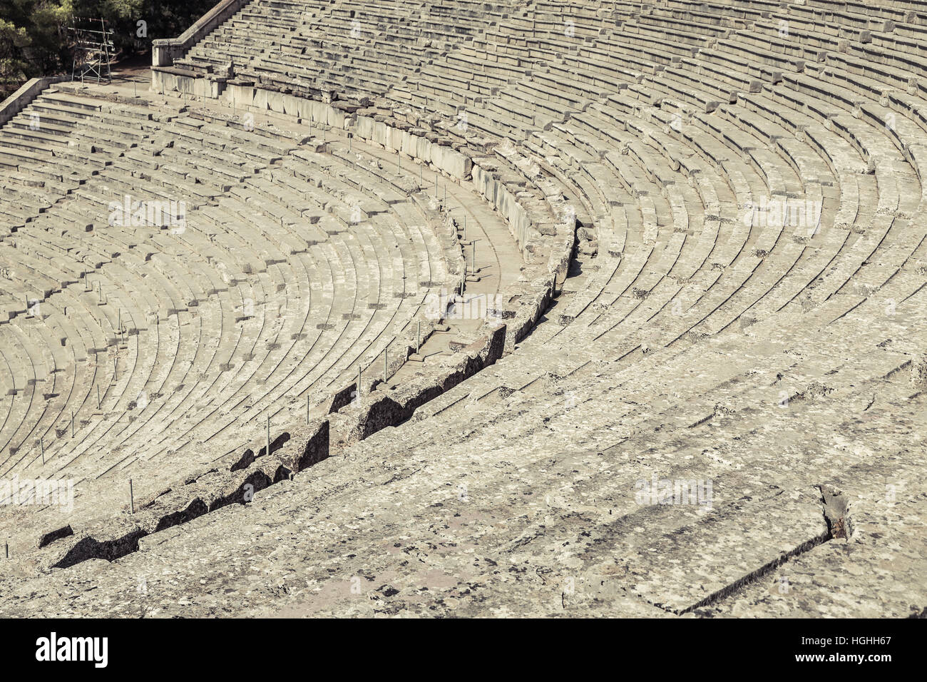 Epidaurus Theater In Greece Stock Photo - Alamy