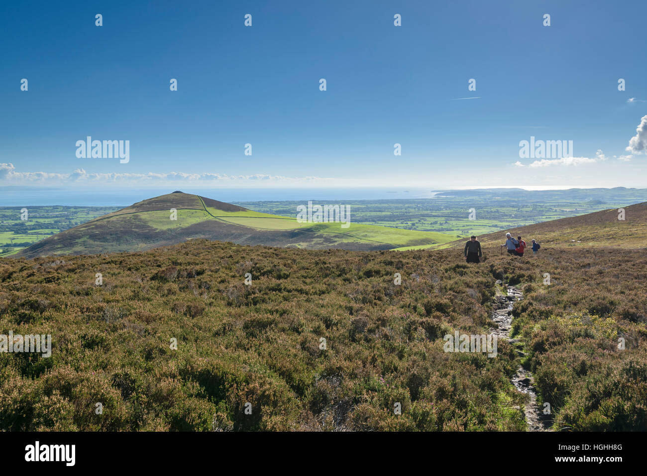 View of the Lleyn Peninsula taken from the Llyn coastal path at the ...