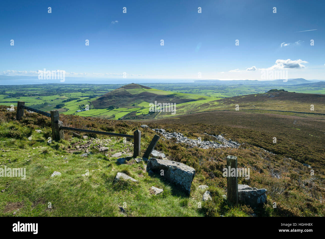 View of the Lleyn Peninsula taken from the Llyn coastal path at the ...