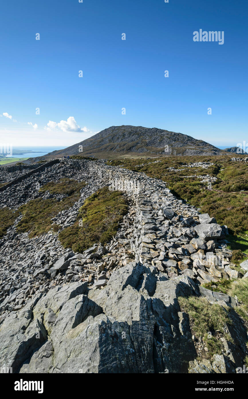 Tre'r Ceiri Ancient Iron age Hill fort from the Llyn coastal path ...
