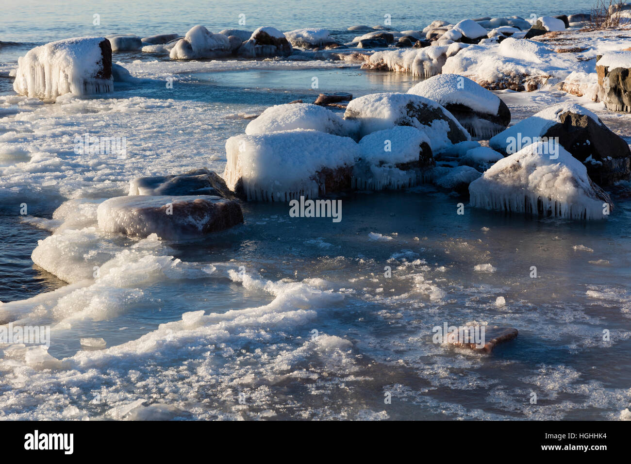 Freezing sea surface Stock Photo - Alamy