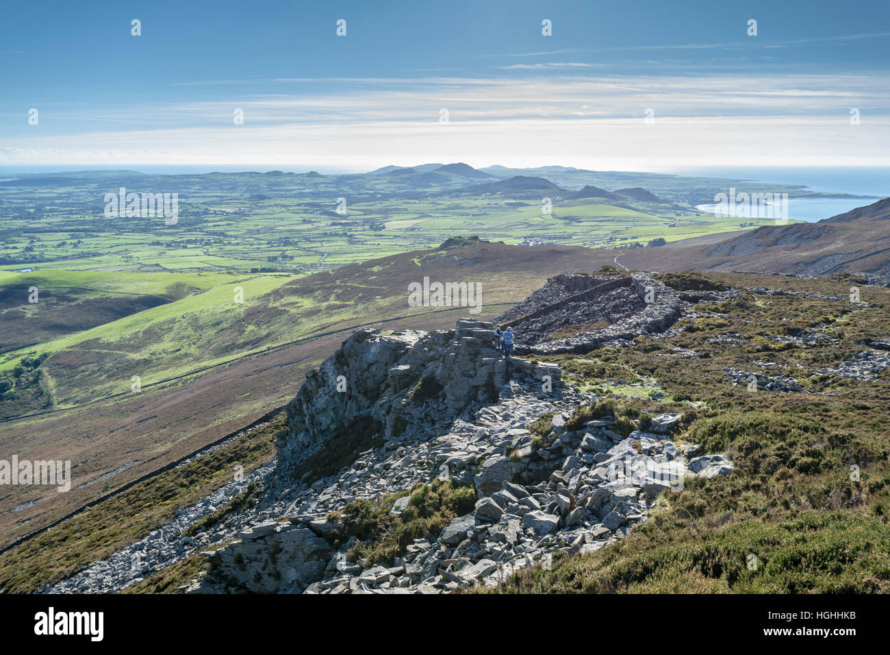 Tre'r Ceiri Ancient Iron age Hill fort from the Llyn coastal path ...