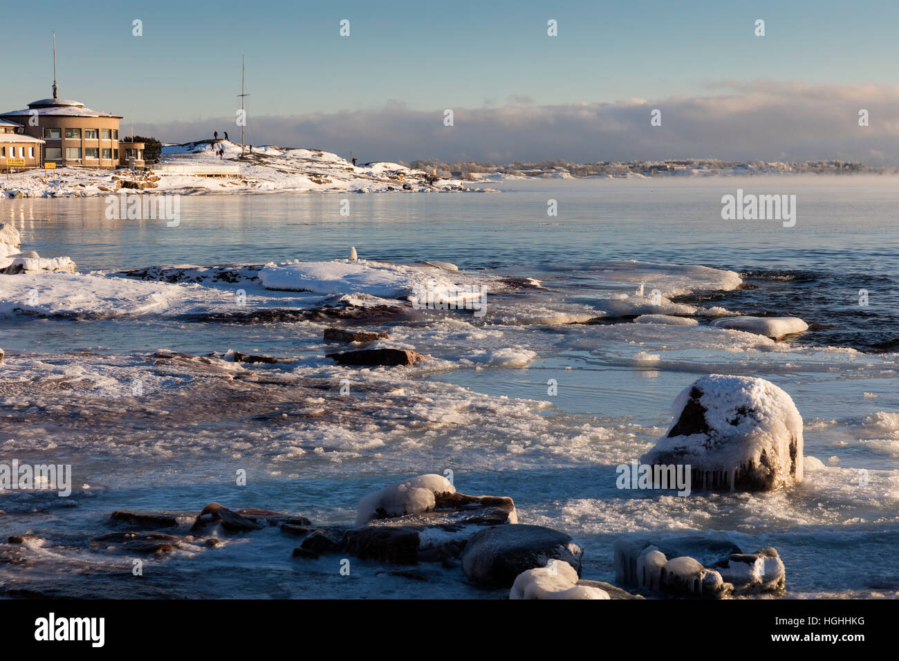Freezing sea surface Stock Photo - Alamy
