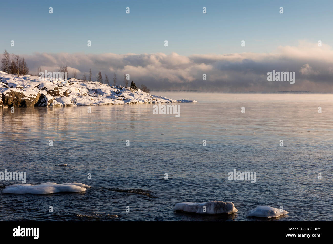 Freezing sea surface Stock Photo - Alamy