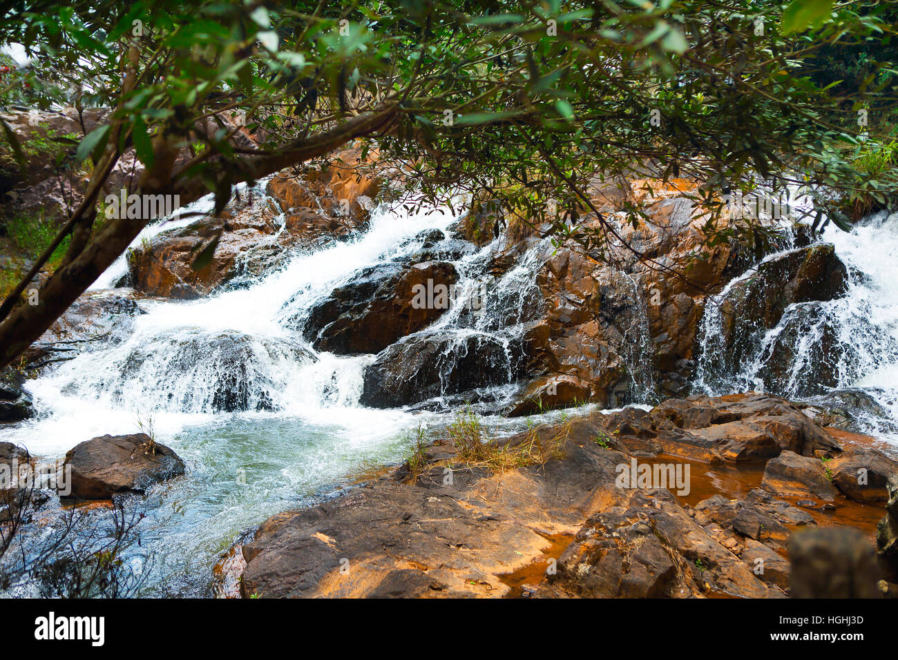 Mountain river flow, Vietnam Stock Photo - Alamy