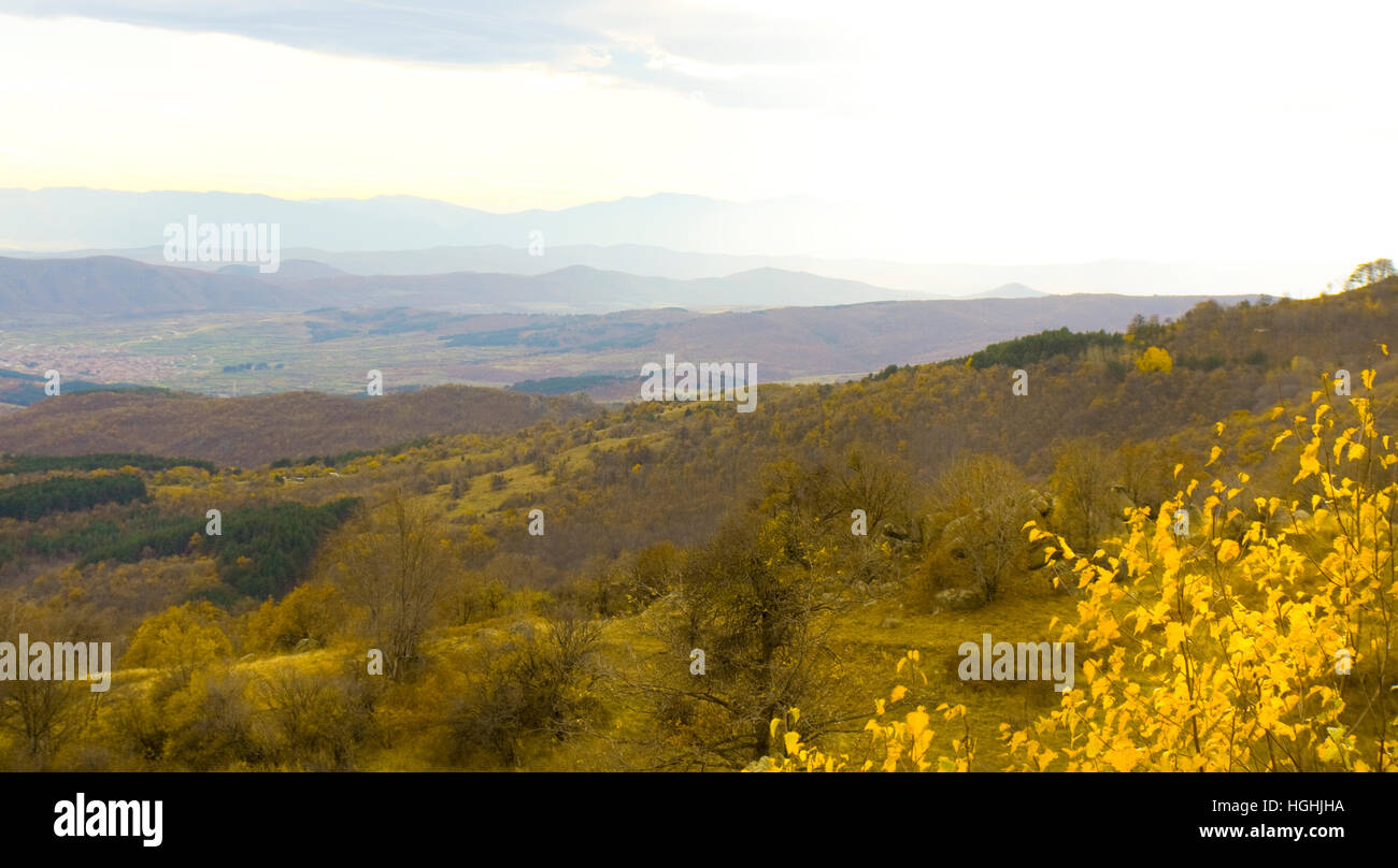 Balkan hills in autumn Stock Photo - Alamy