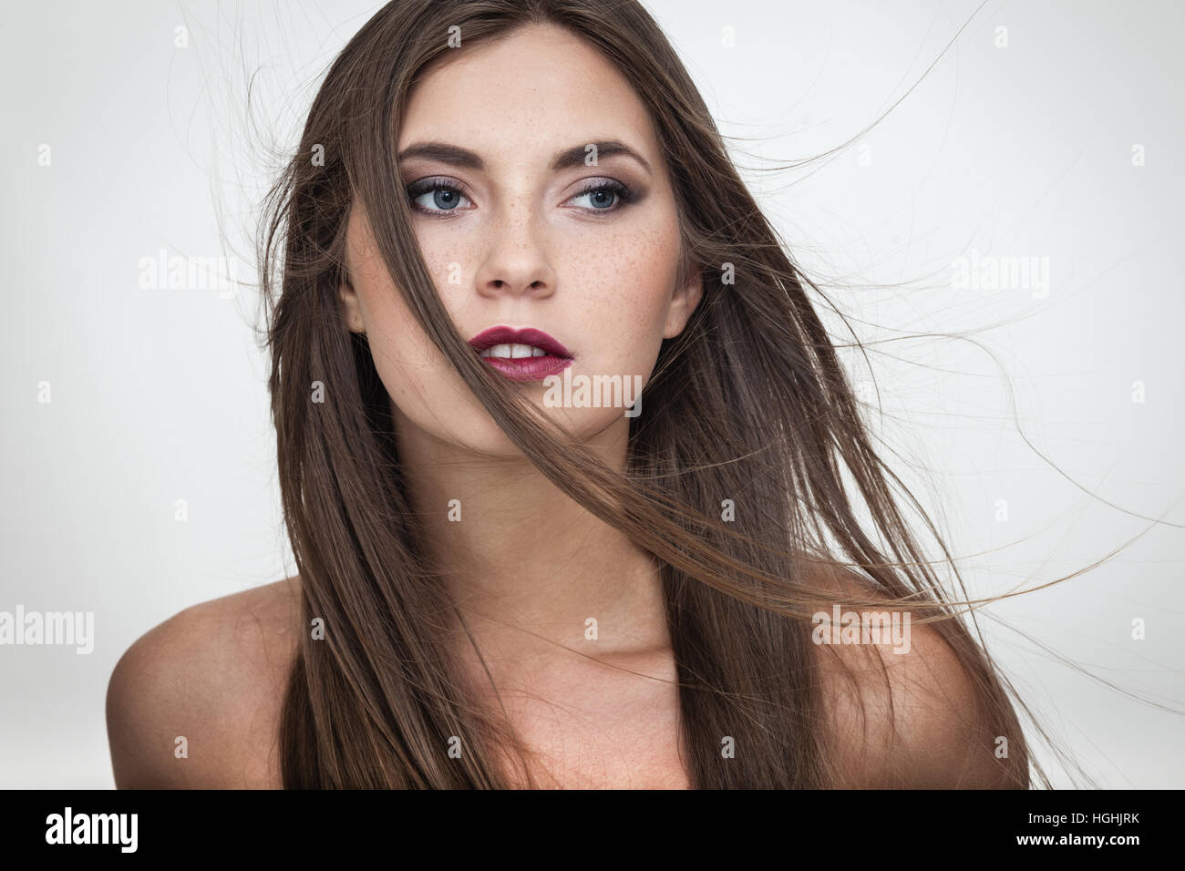 internal happiness portrait Stock Photo - Alamy