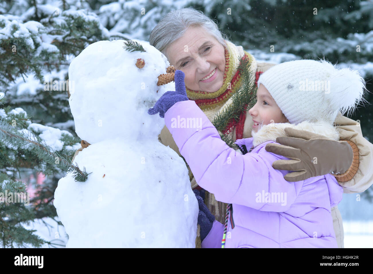 grandmother and granddaughter have fun Stock Photo - Alamy