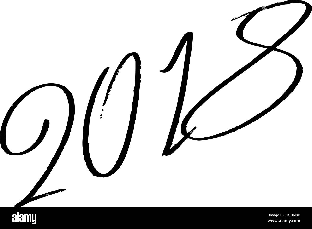 Happy 2018 sign Stock Vector Image & Art - Alamy