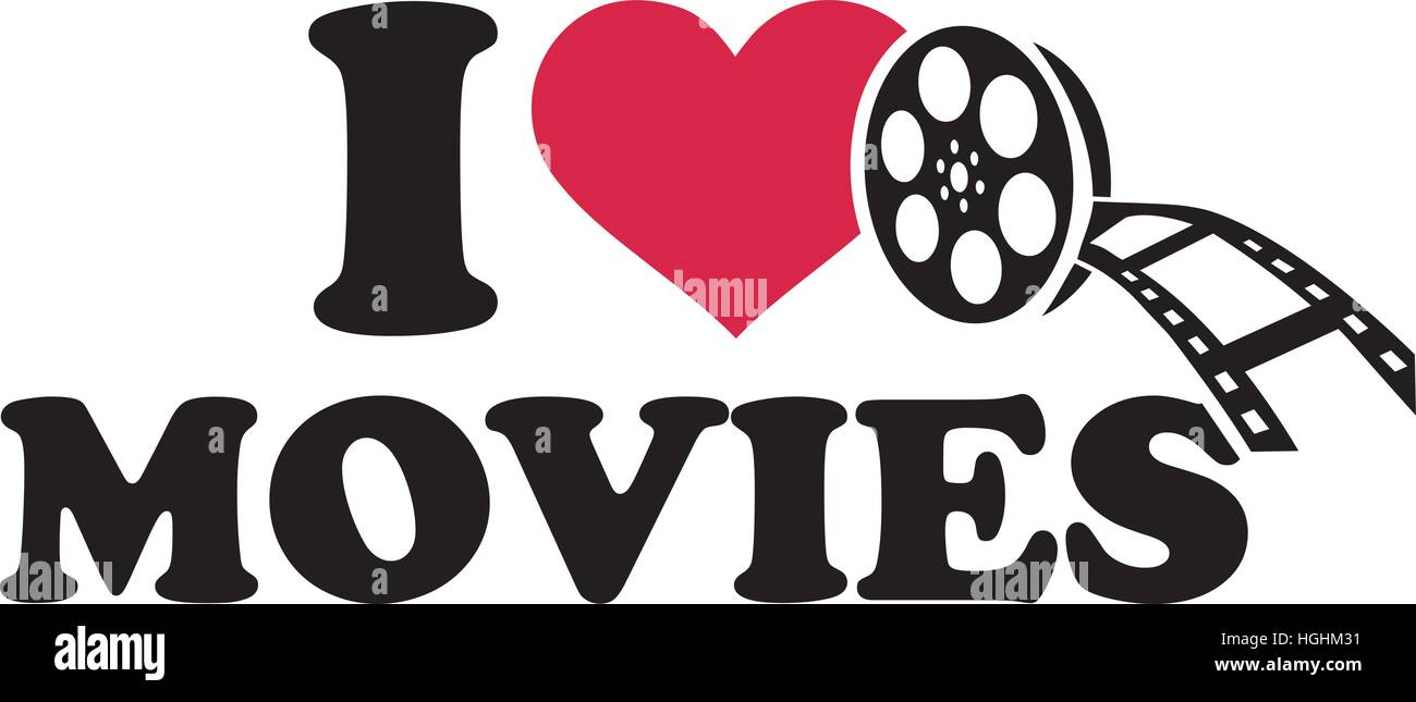 Love film Stock Vector Images - Alamy