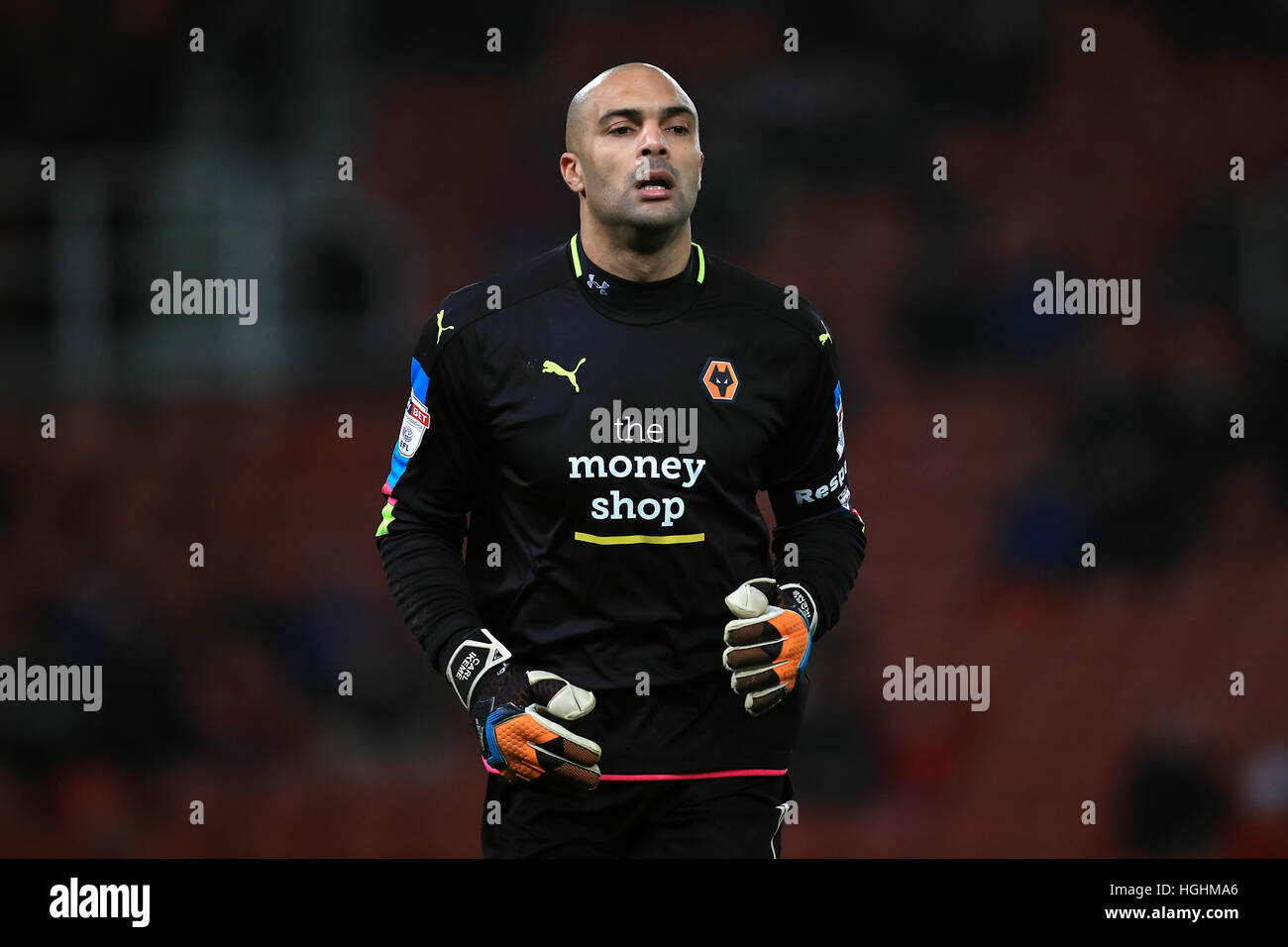 Wolverhampton Wanderers goalkeeper Carl Ikeme Stock Photo - Alamy