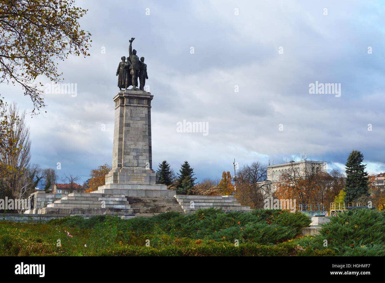 Sofia, Bulgaria - November 13, 2016: Left from the years of communist ...