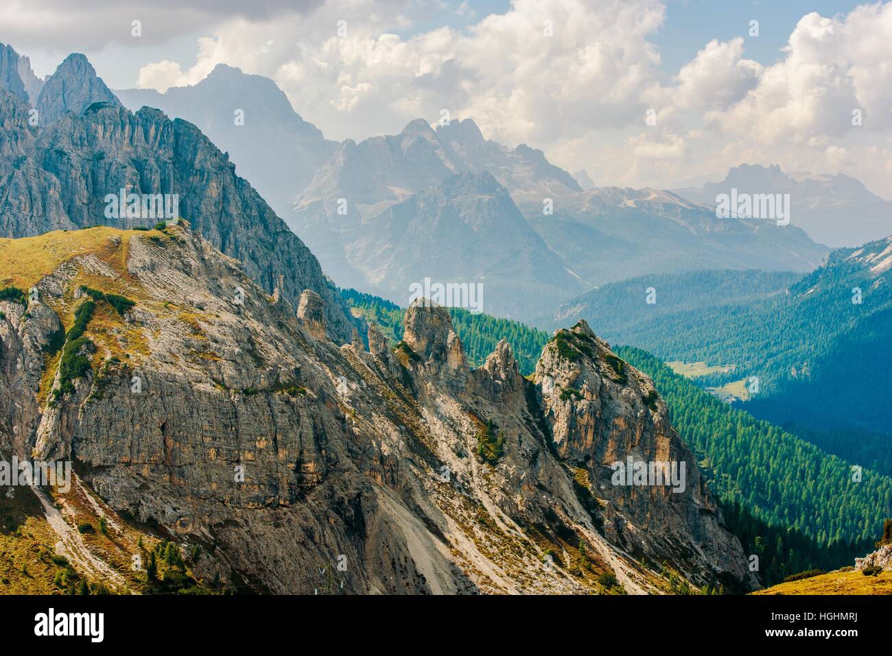 Dolomites Mountain Range Located in Northeastern Italy, Europe. Scenic ...
