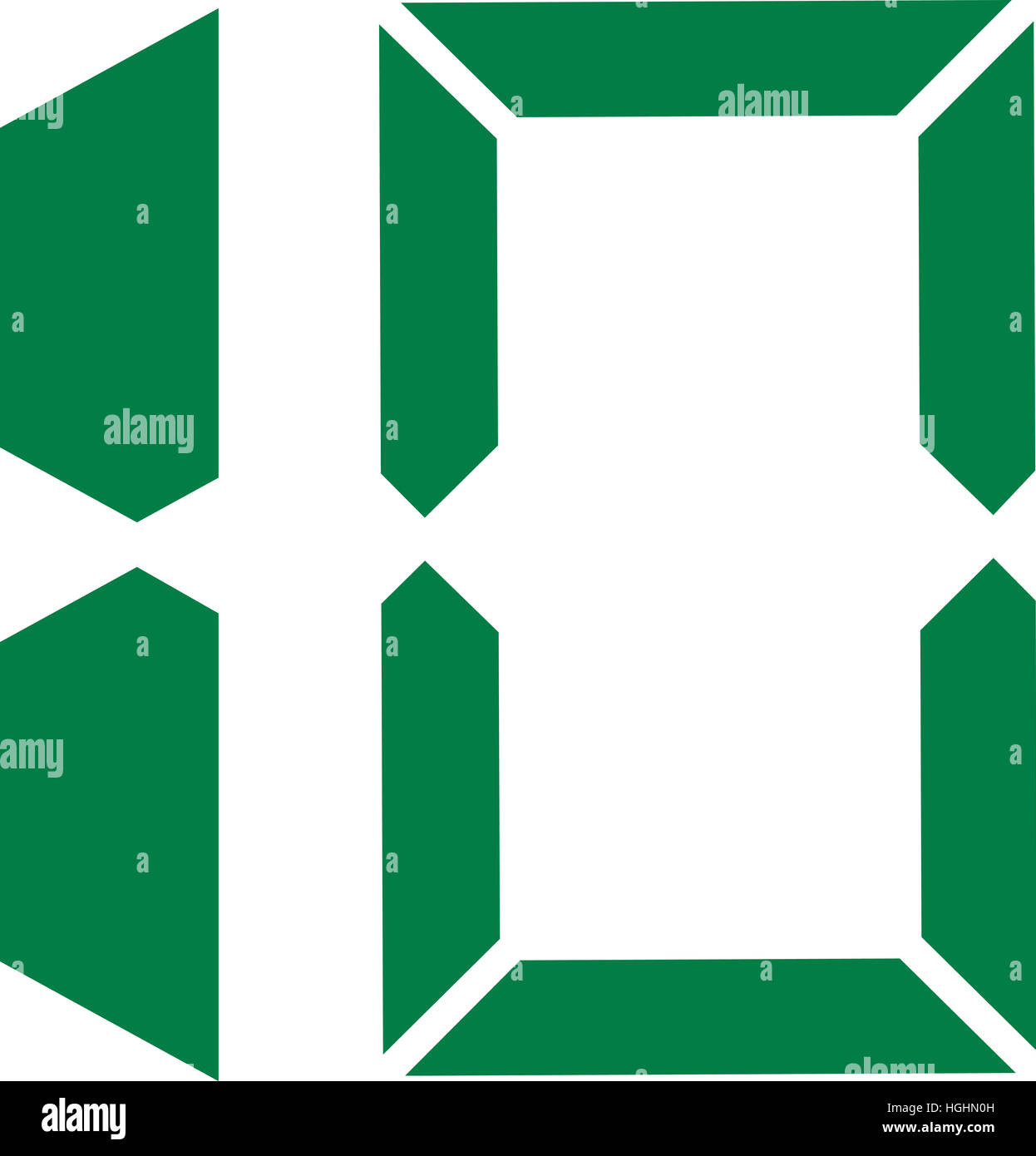 Ten digital number 10 Stock Photo - Alamy