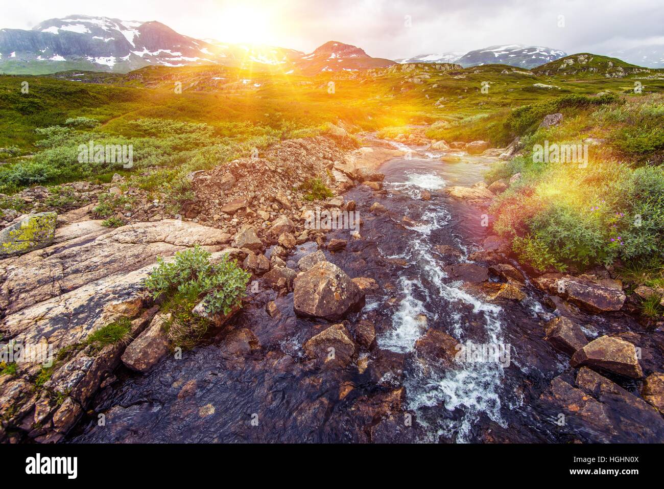 Mountain spring landscape hi-res stock photography and images - Alamy