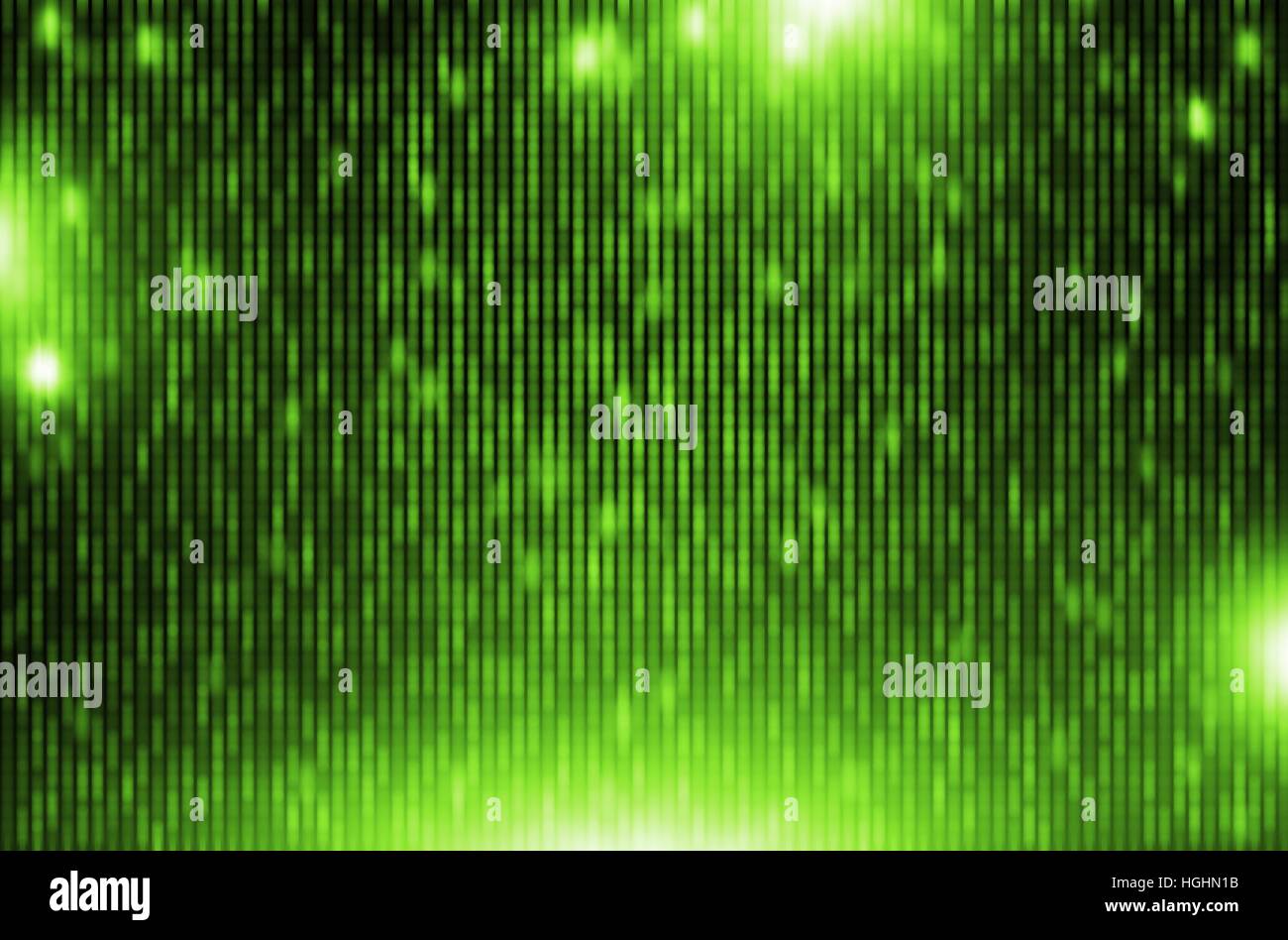 Technology Green Matrix Background. Falling Pixels Digital Technology ...