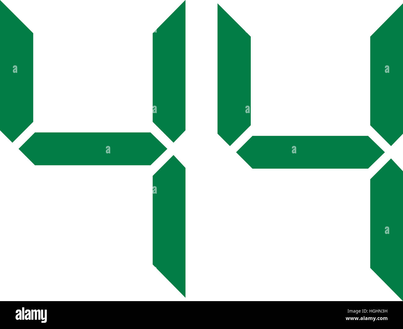 Fourty-Four digital number 44 Stock Photo - Alamy