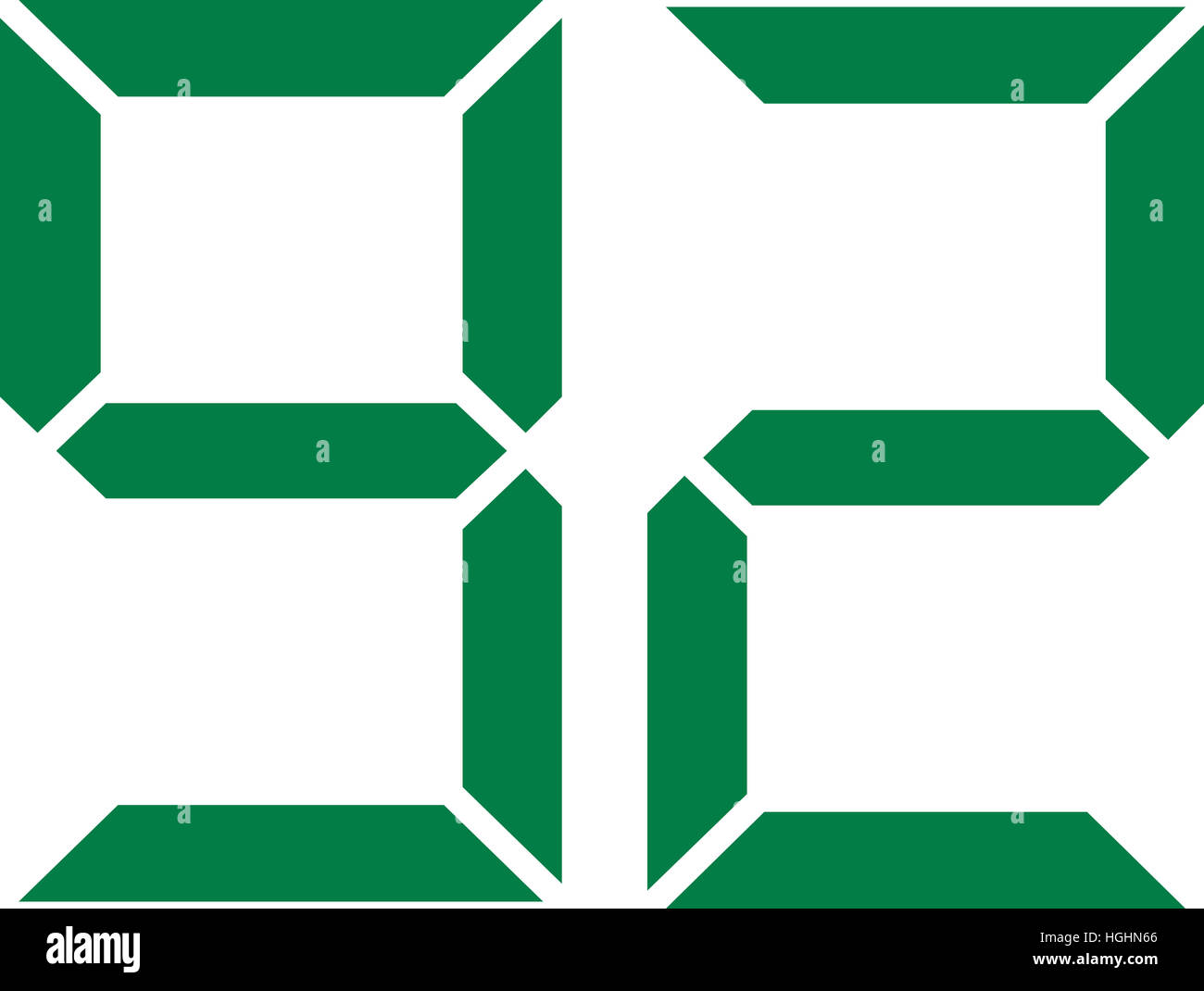 Ninety two digital number 92 hi-res stock photography and images - Alamy