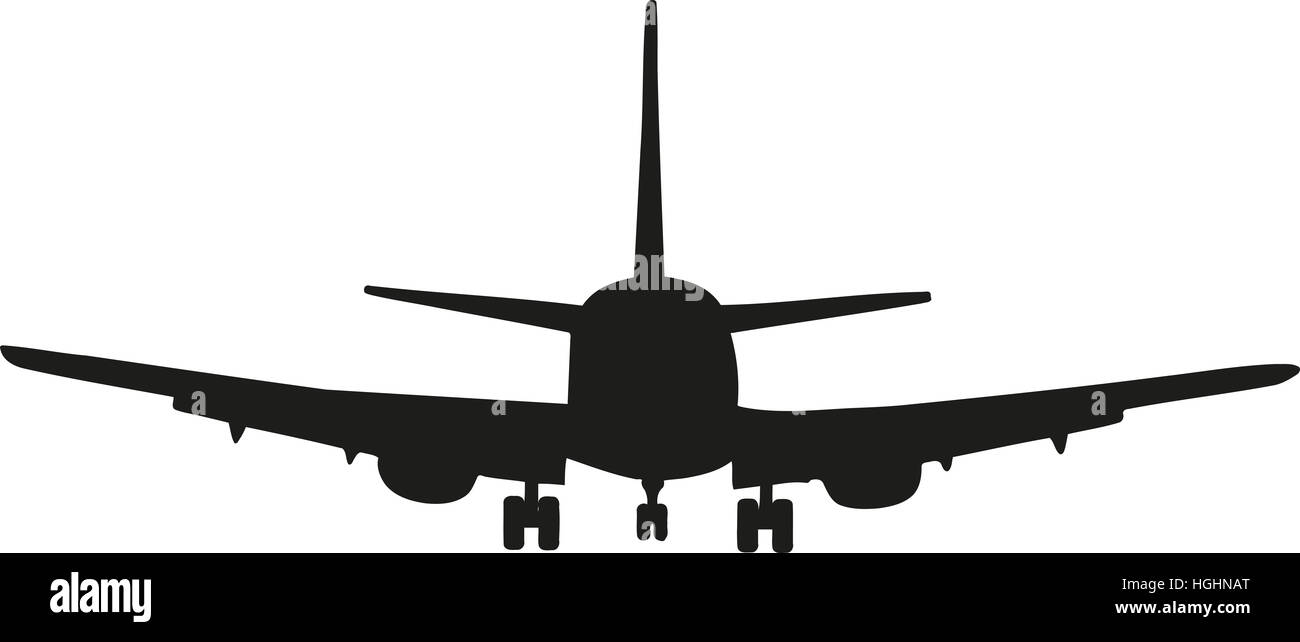 Airplane frontview hi-res stock photography and images - Alamy