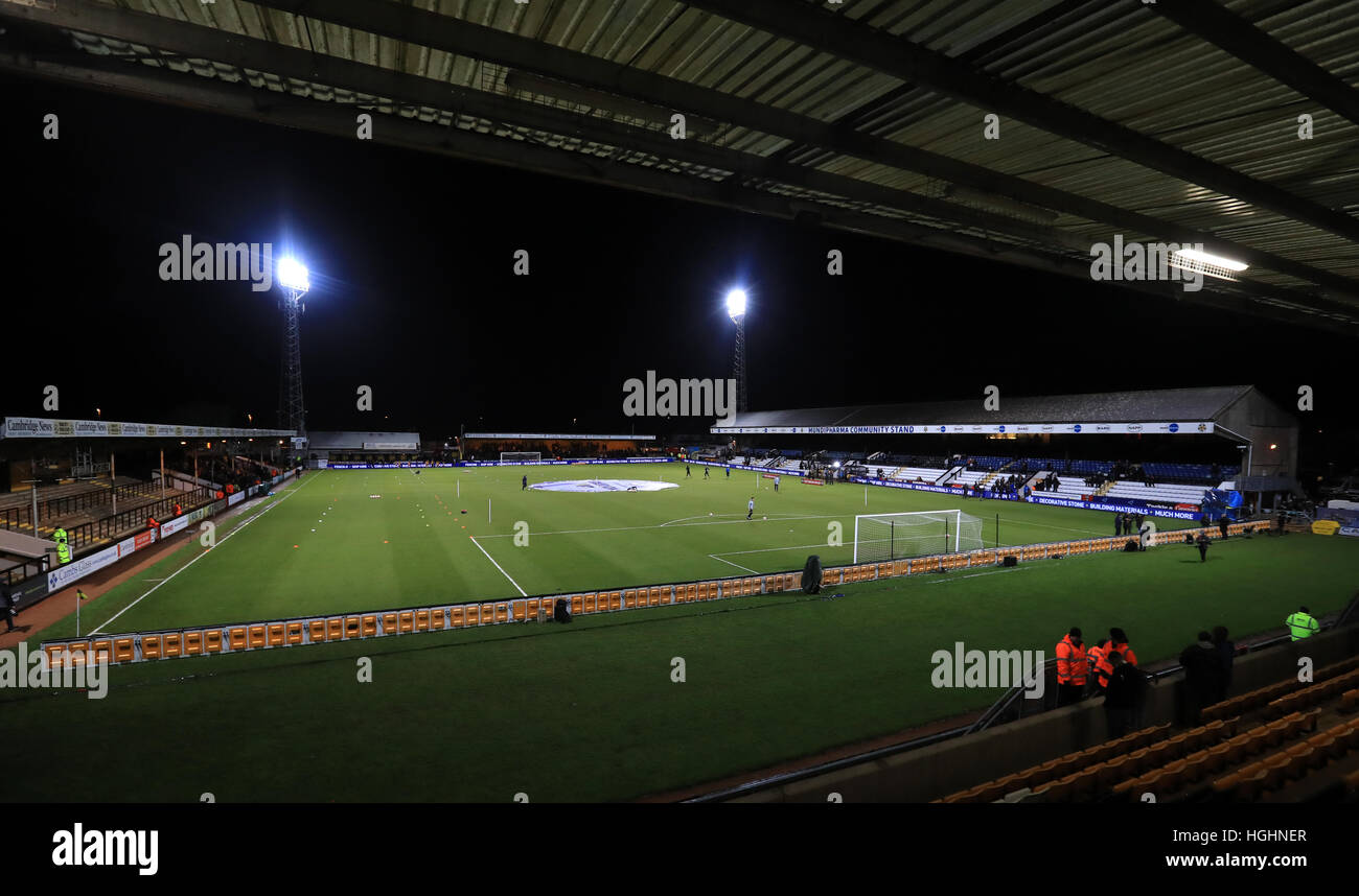 A general view of the Cambs Glass Stadium in Cambridge ahead of the ...