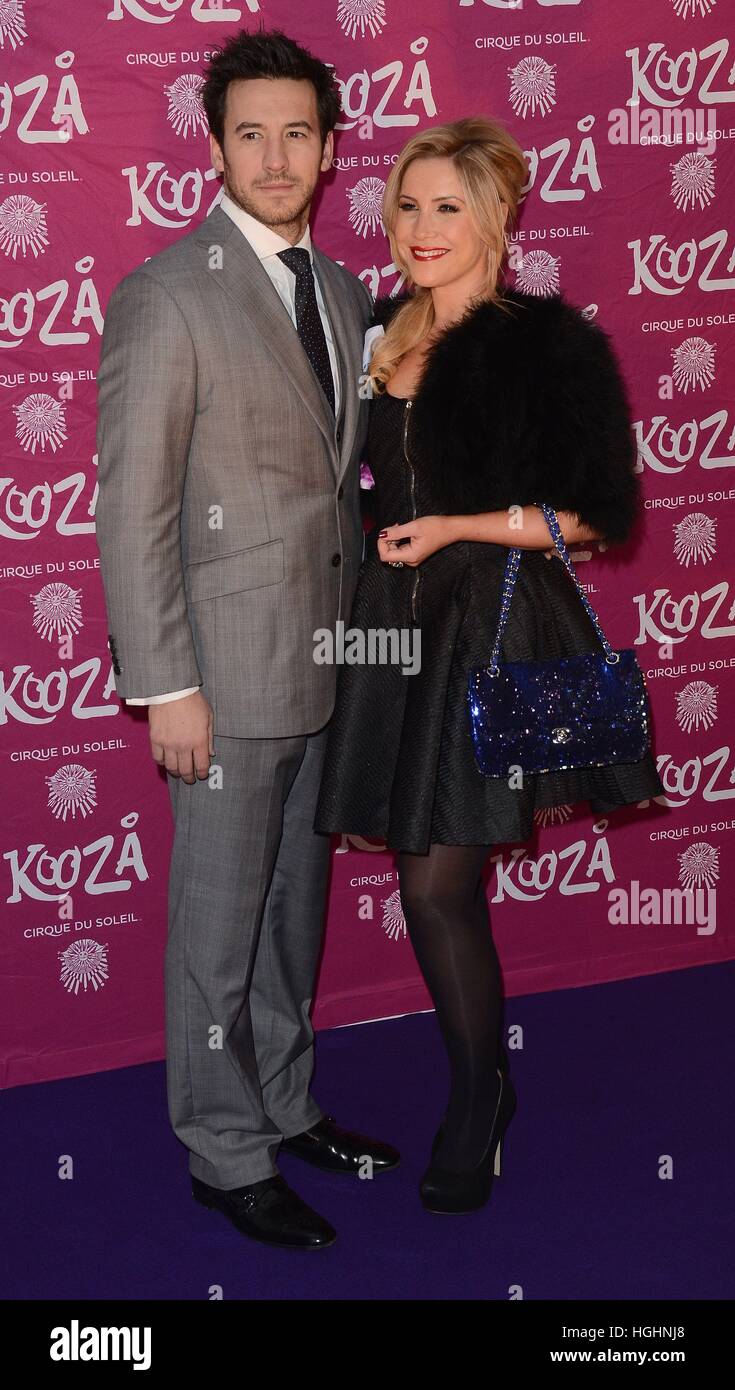 London UK Alex Partakis and Heidi Range at Cirque Du Soleil - Kooza ...