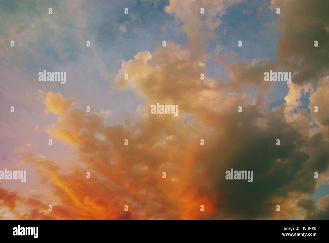beautiful fluffy clouds Stock Photo - Alamy