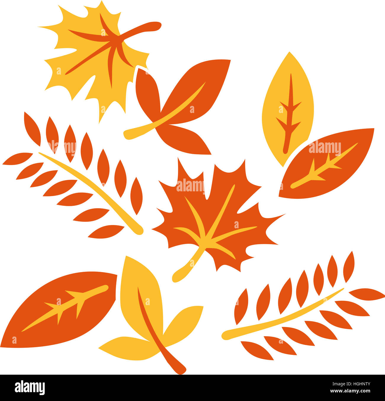 Autumn leaves leaf Cut Out Stock Images & Pictures - Alamy