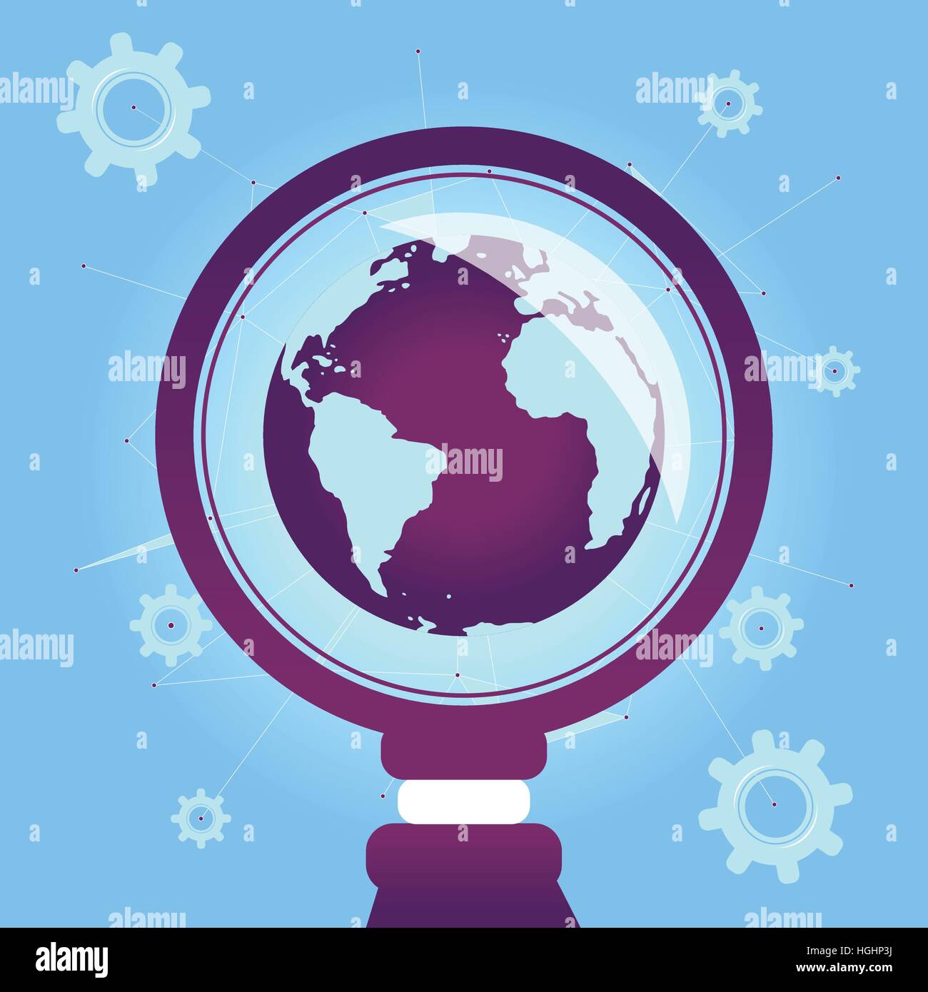 Search the world / globe. Concept background Stock Vector Image & Art ...