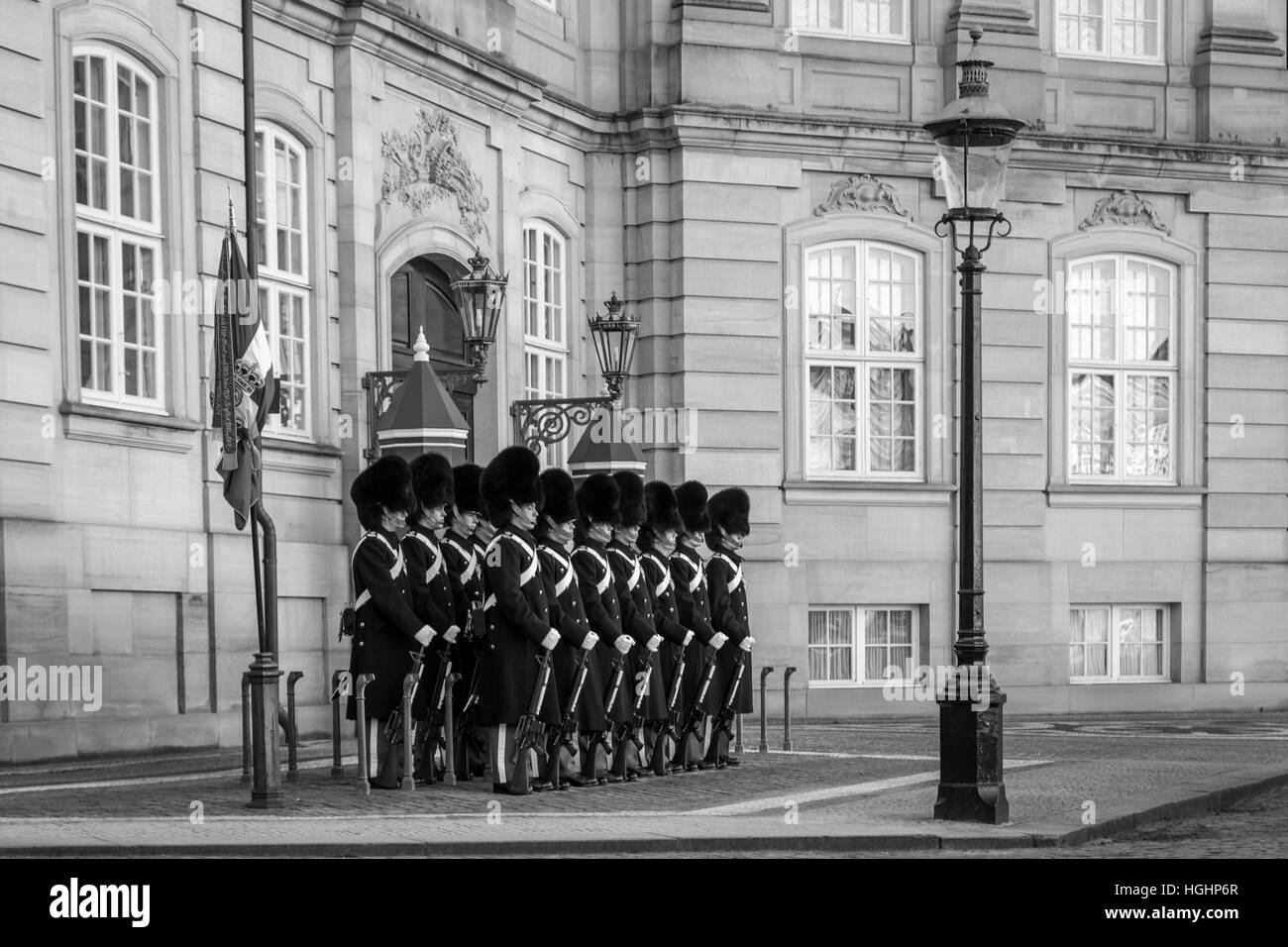 Security guard during Black and White Stock Photos & Images - Alamy