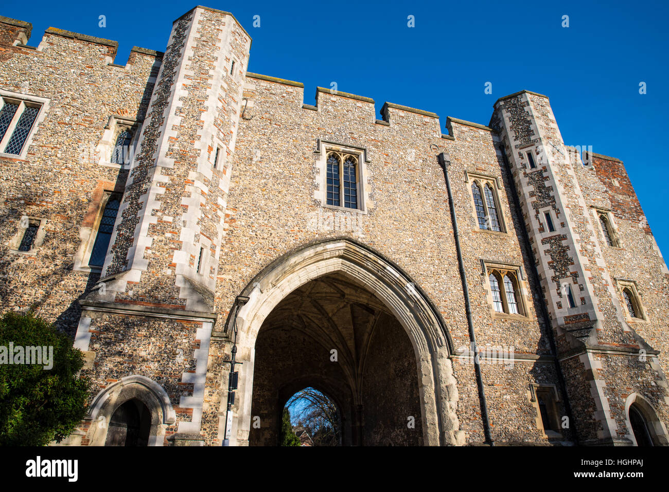 The beautiful Abbey Gateway in St. Albans, England Stock Photo - Alamy