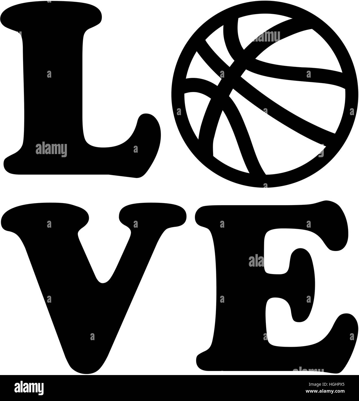 Basketball love with ball Stock Photo - Alamy