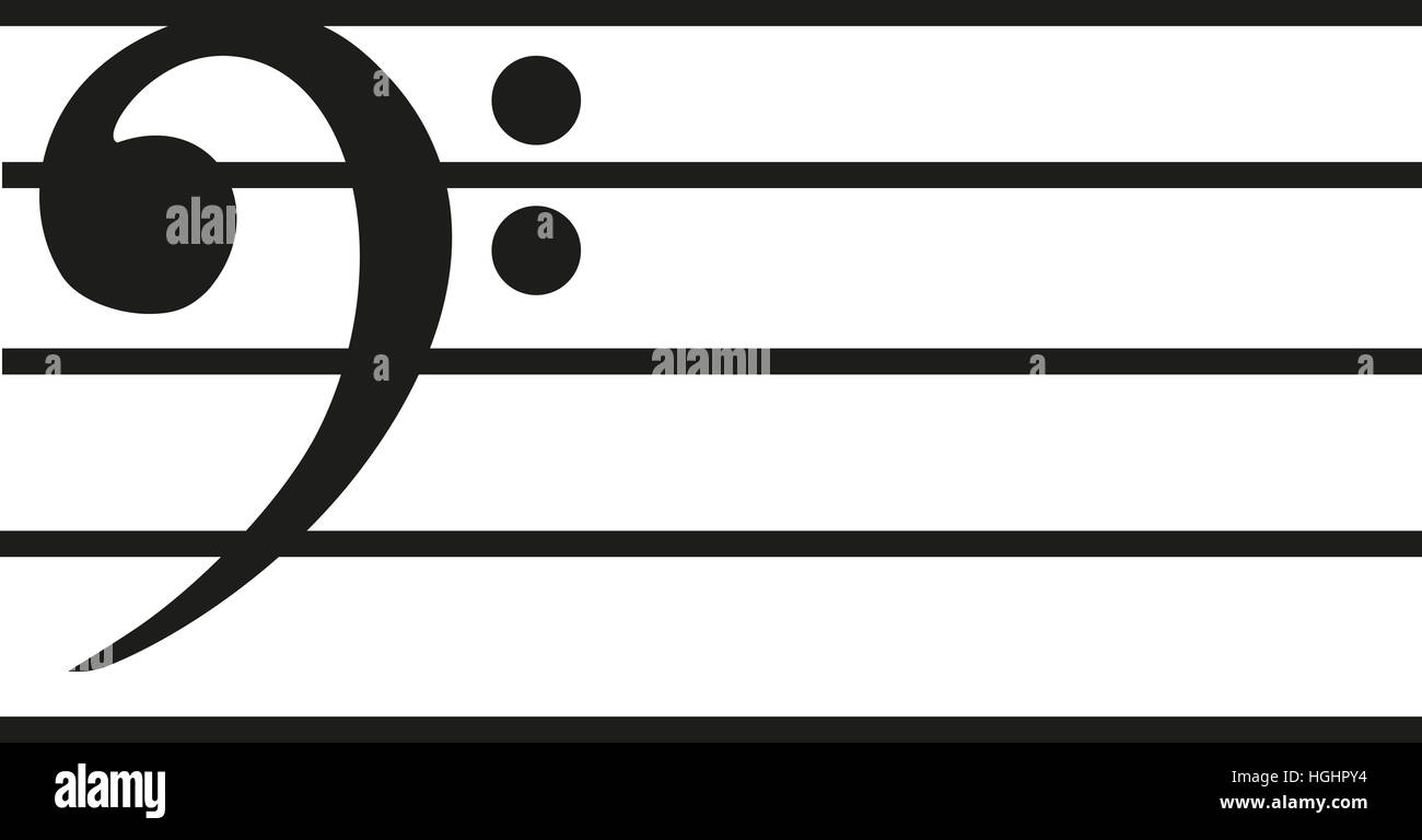Bass clef hi-res stock photography and images - Alamy