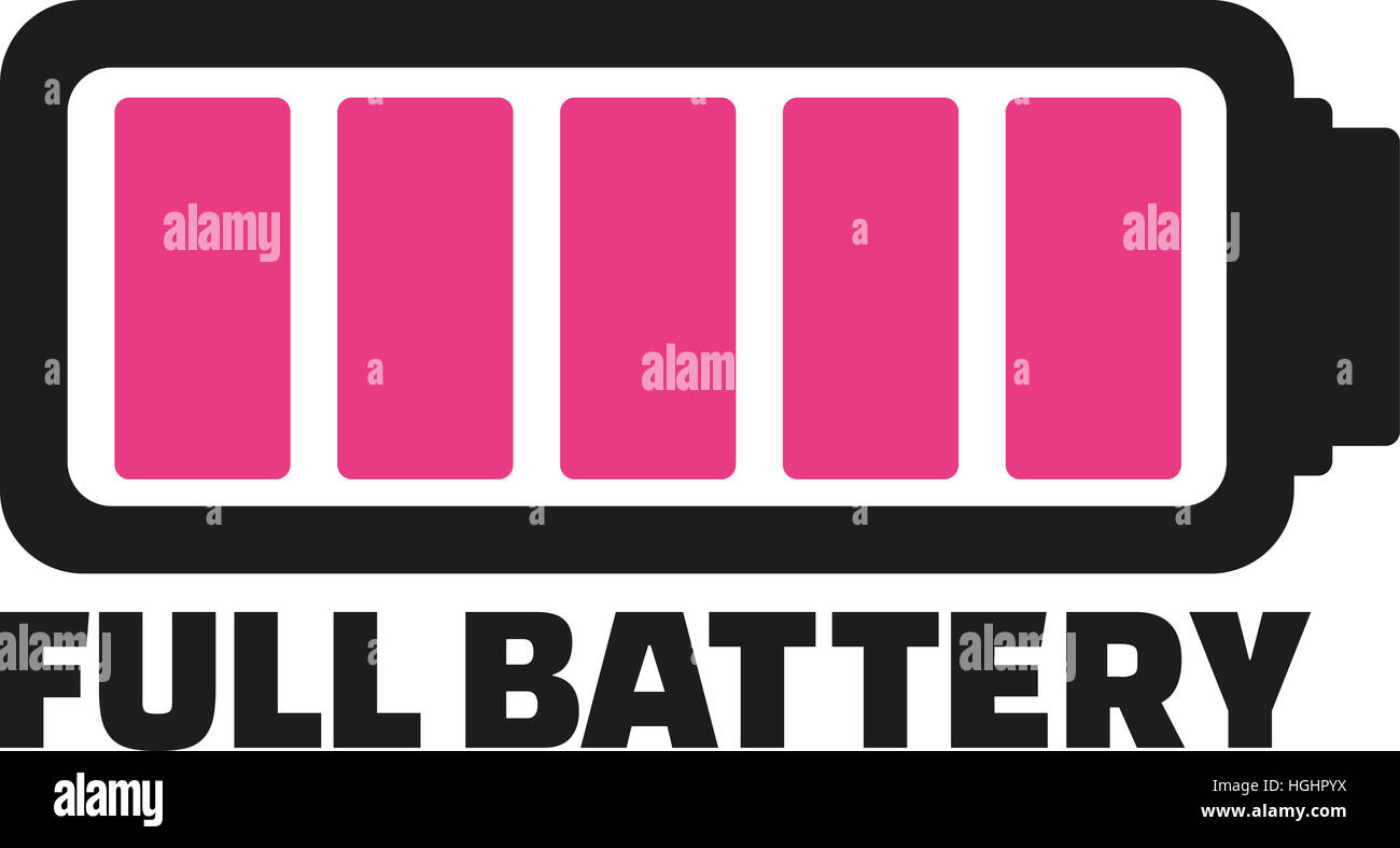 Battery full icon hi-res stock photography and images - Alamy