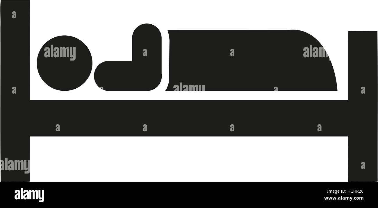 Pictogram sleeping icon resting sleep hi-res stock photography and ...