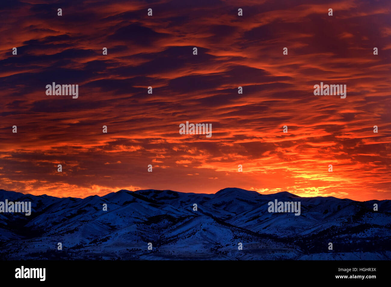 Clouds in sky wilderness sunset or sunrise mountains Stock Photo - Alamy