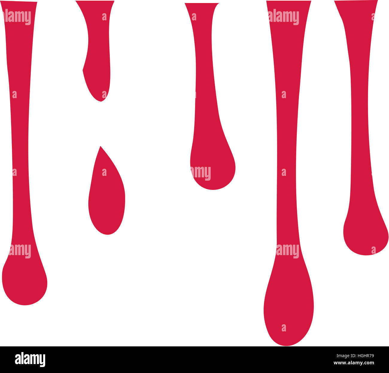 Blood Drops Falling Transparent