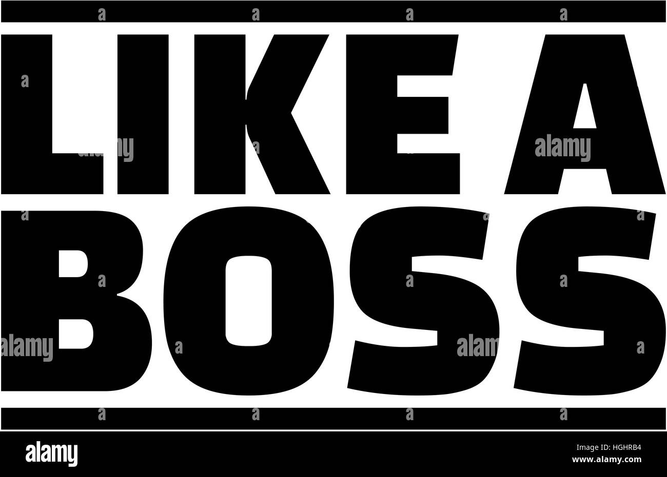 Like a boss Stock Photo - Alamy