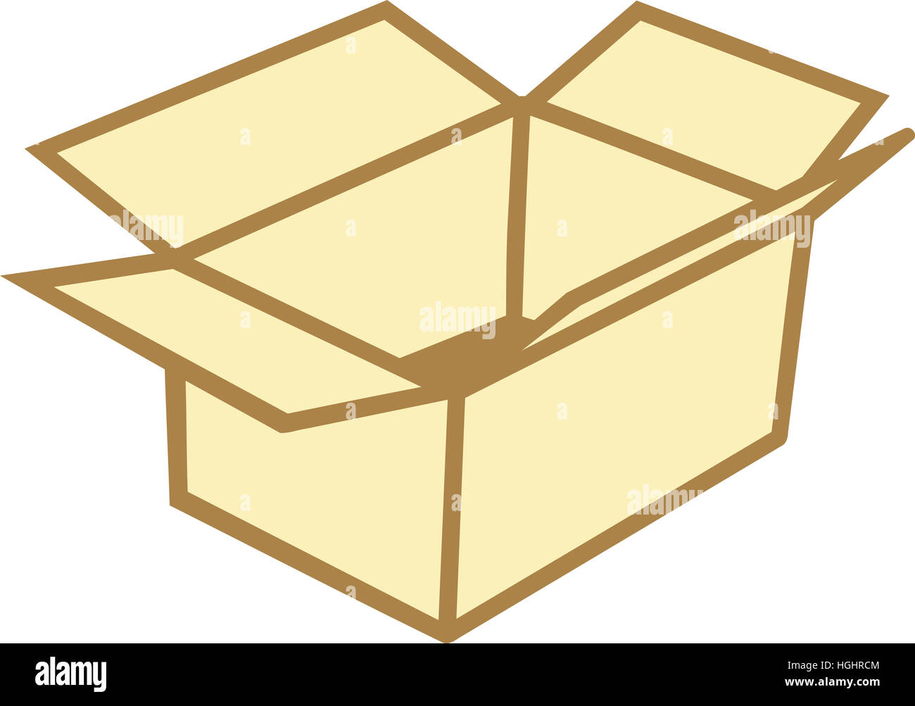 Box Carton icon Stock Photo - Alamy