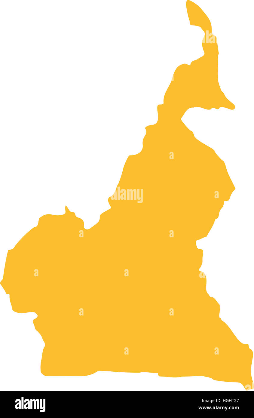 Cameroon map hi-res stock photography and images - Alamy