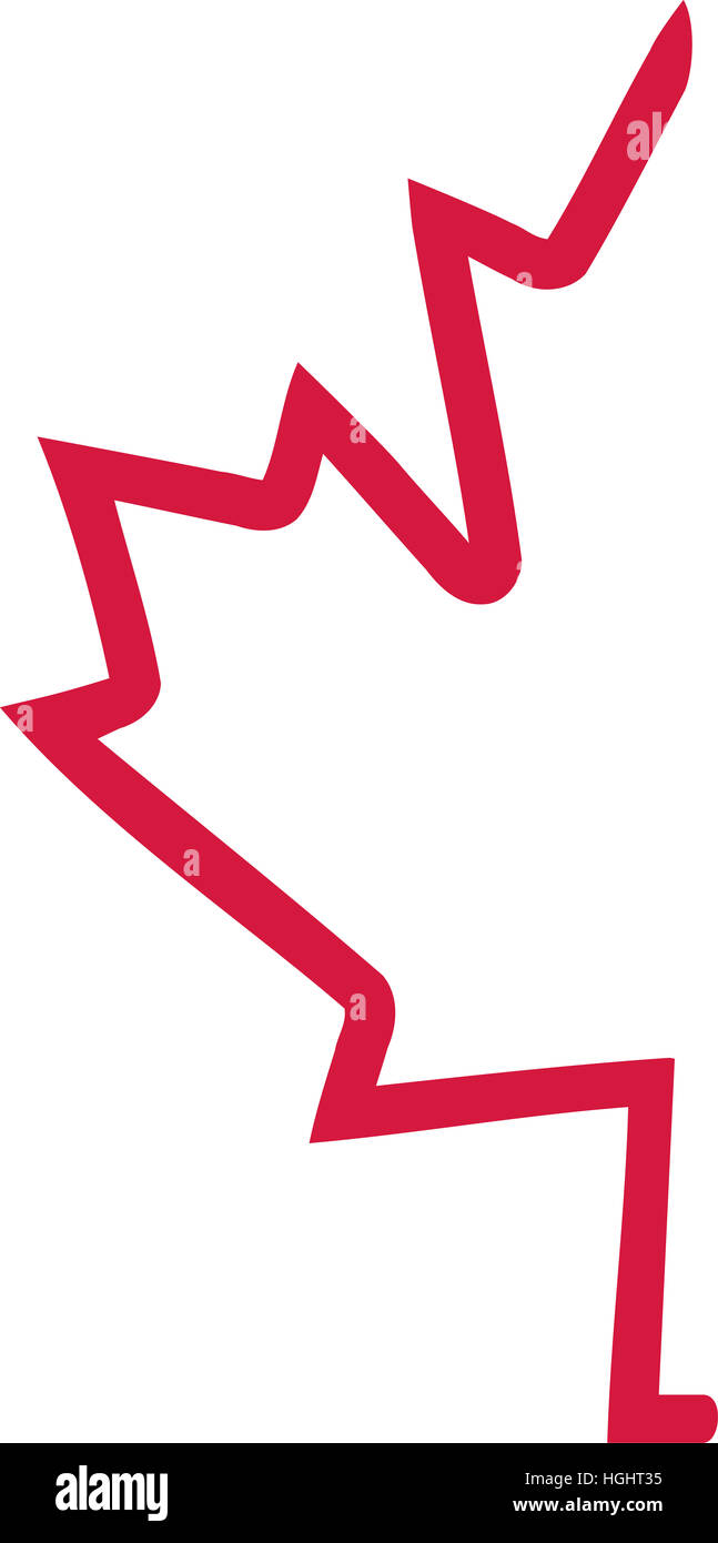 Canada flag outline hi-res stock photography and images - Alamy