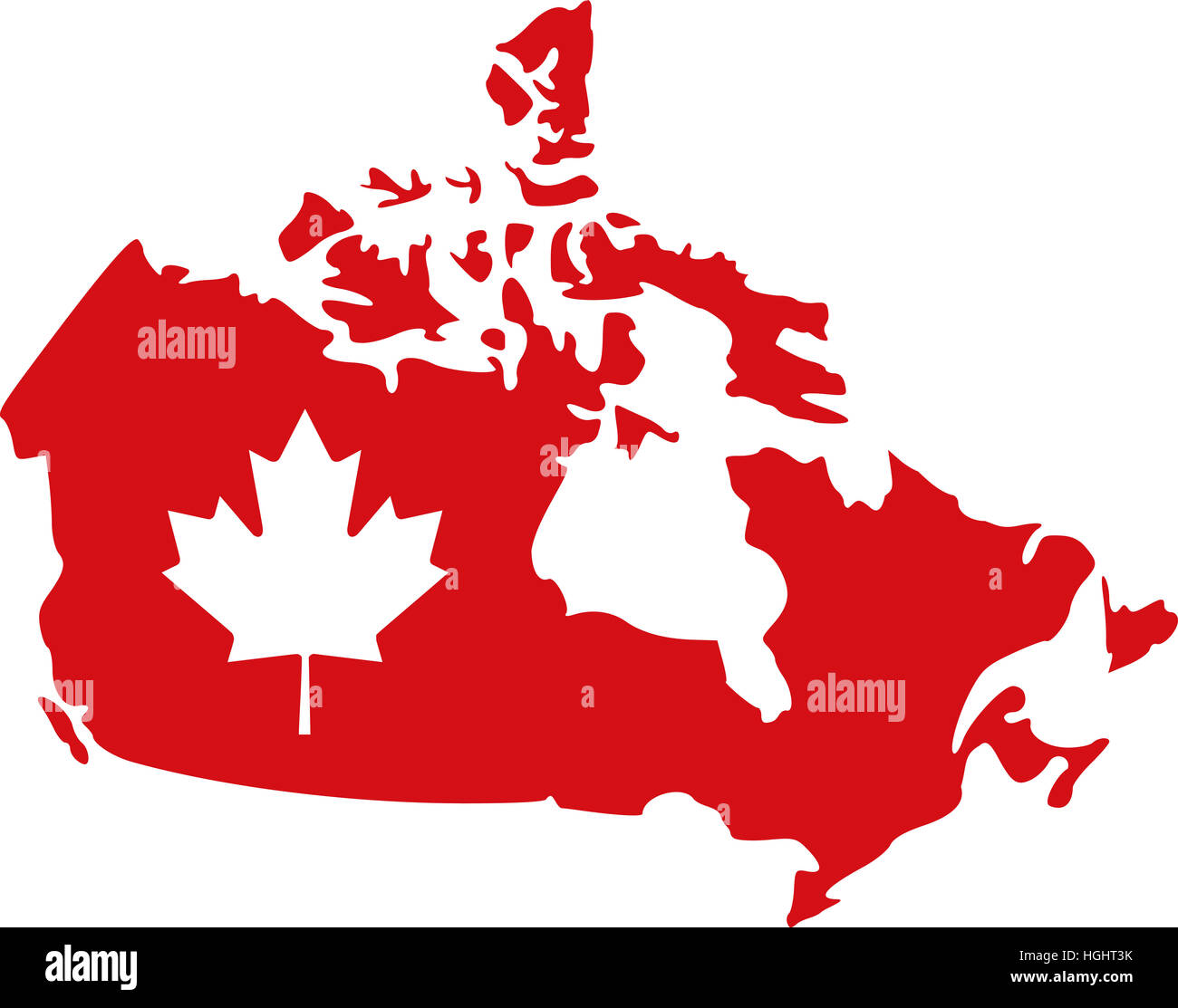 Canada map hi-res stock photography and images - Alamy