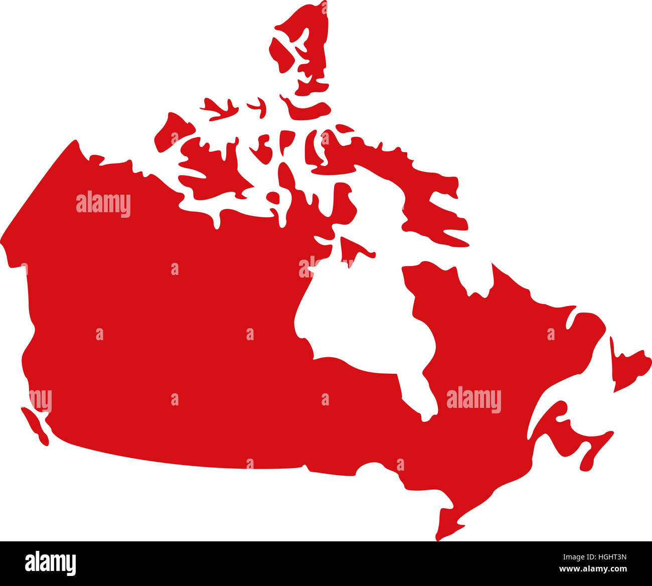 Canada map hi-res stock photography and images - Alamy