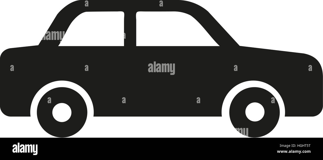 Car icon side view Stock Photo - Alamy