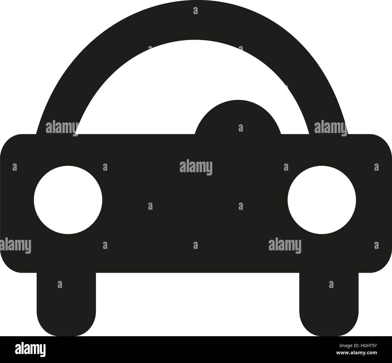 Round car icon Stock Photo - Alamy