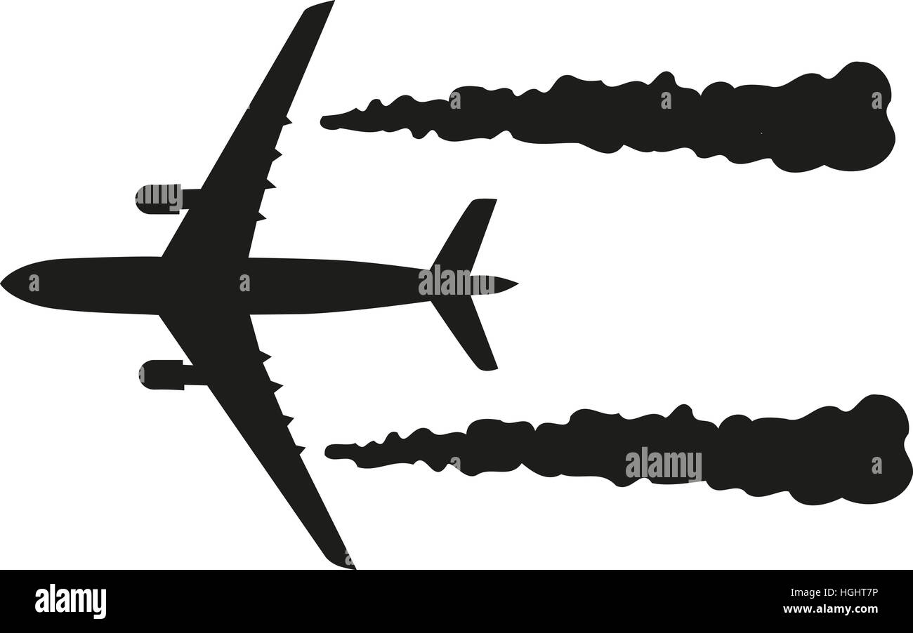 Airplane - combustion kerosin Stock Photo - Alamy