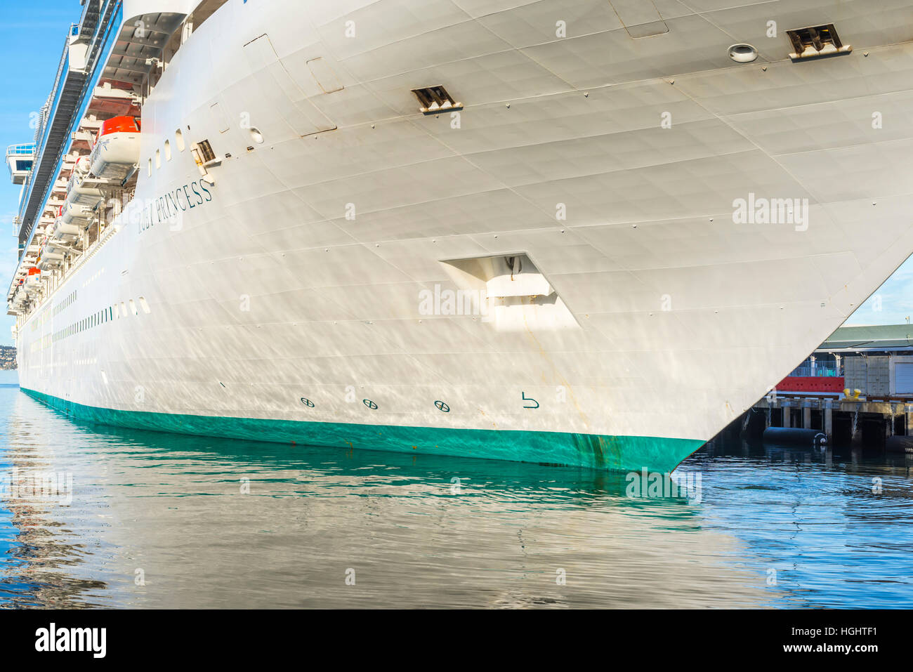 Moored cruise ship boats hi-res stock photography and images - Alamy