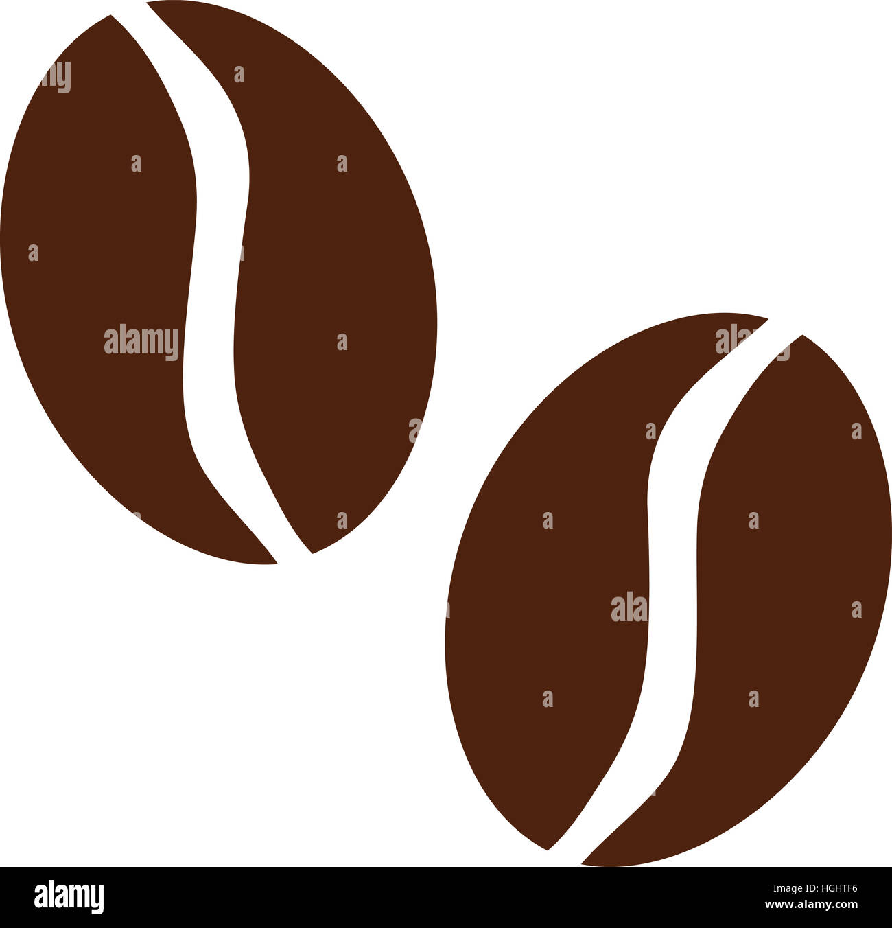 Two Coffee beans Stock Photo - Alamy